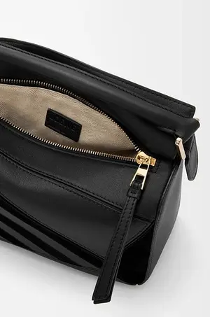 Loewe Puzzle Suede Clutch Bag