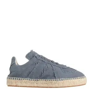 MAISON MARGIELA Minimalist Canvas Straw Shoes - Gray