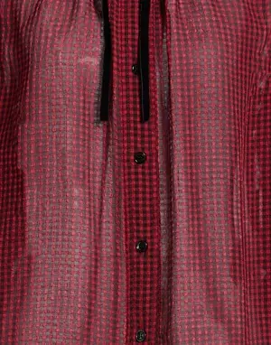 GANNI Checked Long Sleeve Shirt