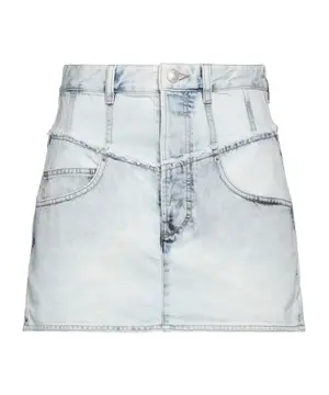 Isabel Marant Étoile Brand Logo Denim Skirts