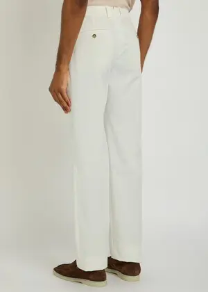 TOD'S Straight-leg Cotton Trousers