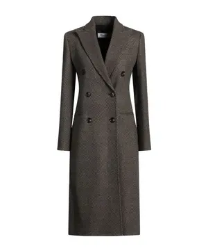 Max Mara Herringbone Double-breasted Coat