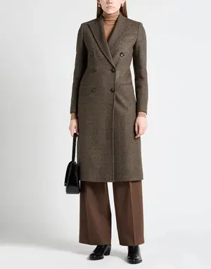 Max Mara Herringbone Double-breasted Coat