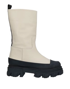 GANNI Two-tone Spliced Cowhide Boots