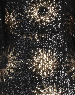 Farm Rio Sequin Round Neck Mini Dress
