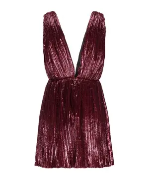 Saint Laurent Saint Laurent Brushed-Felt Dress Brown
