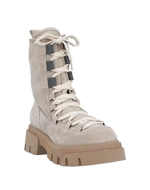 Brunello Cucinelli Lace-up Platform Ankle Boots