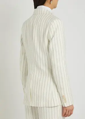 Polo Ralph Lauren Pinstriped Hemp Blazer