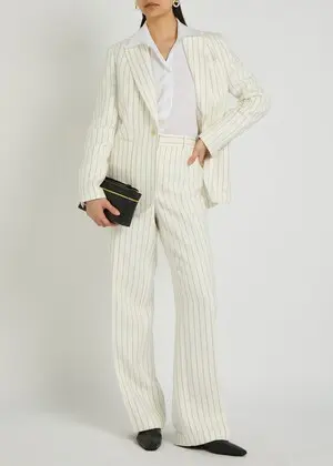 Polo Ralph Lauren Pinstriped Hemp Blazer