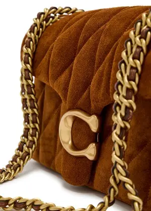COACH Tabby 26 Quilted Suede Shoulder Bag
