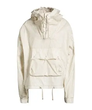 MAISON MARGIELA Two-tone Anorak Jacket With Hood - White
