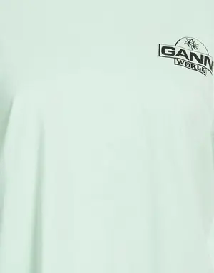 GANNI Logo-print T-shirt