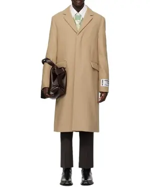 Acne Studios Single-breasted Wool Blend Coat