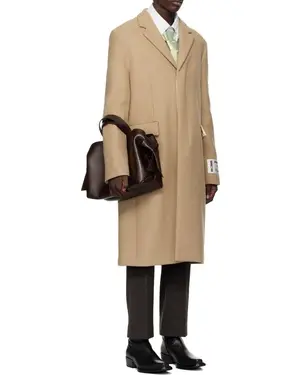 Acne Studios Single-breasted Wool Blend Coat
