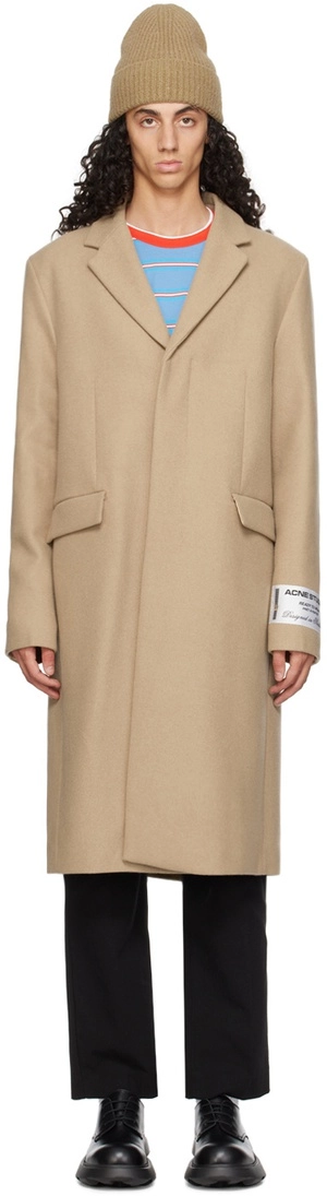 Acne Studios Single-breasted Wool Blend Coat