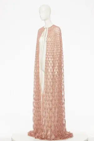 Valentino Garavani Embellished Tie-waist Cape
