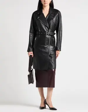 Saint Laurent Long Sleeves Belted Coat