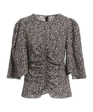 Isabel Marant Étoile Pleated Design Top - Black