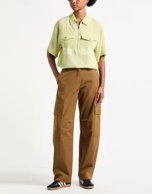 Burberry Two-tone Crepe Short Sleeve Shirt