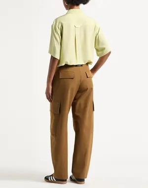 Burberry Two-tone Crepe Short Sleeve Shirt