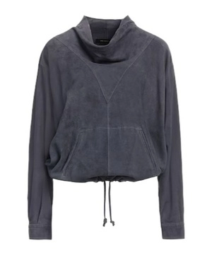 Isabel Marant Étoile Suede Draped Neckline Top
