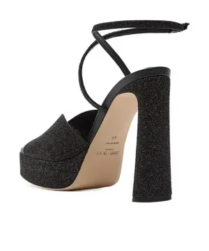 JIMMY CHOO Shiny Leather Sandals