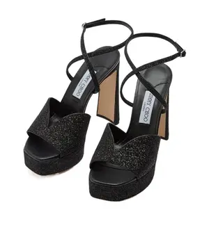 JIMMY CHOO Shiny Leather Sandals
