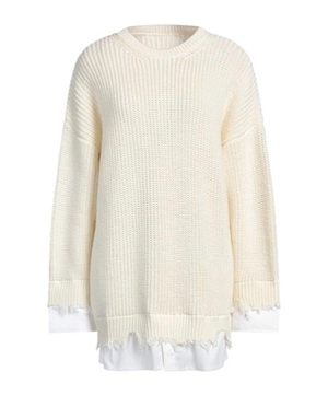 MAISON MARGIELA Solid-color Knitted Sweater - White