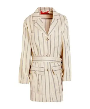 MAXCO. Striped Jacket - Nude