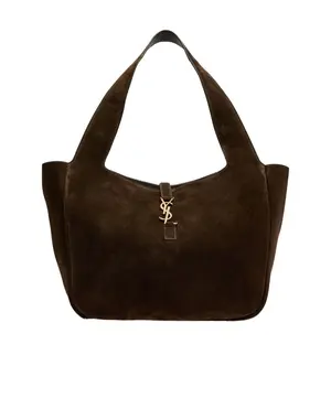 Saint Laurent Le 5 À 7 Large Suede Shopper Tote Bag