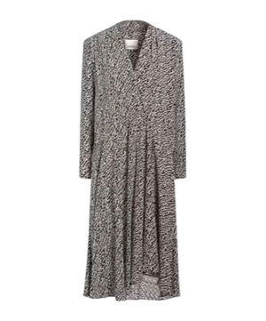Isabel Marant Étoile Two-color Pleated Dress - Gray
