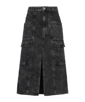 Isabel Marant Étoile Colored Wash Denim Cargo Skirt