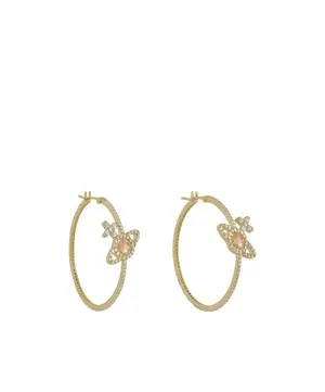 VIVIENNE WESTWOOD Orb Hoop Earrings