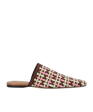 Marni Woven Mules - Brown