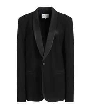 MAISON MARGIELA Minimalist Long-sleeve Blazer - Black