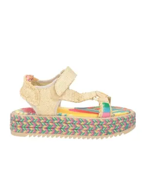 Farm Rio Woven Platform Espadrille Sandals