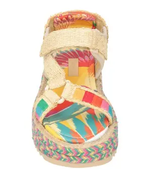 Farm Rio Woven Platform Espadrille Sandals