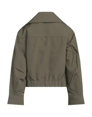 GANNI Embroidered Logo Casual Jacket