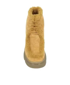Burberry Suede Platform Ankle Boots