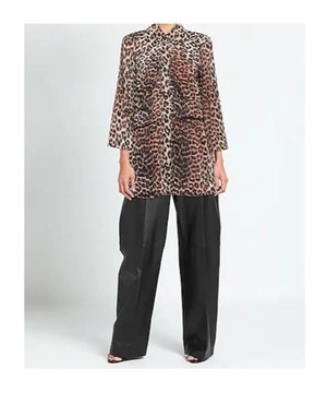 GANNI Leopard Print Shirt Blouse