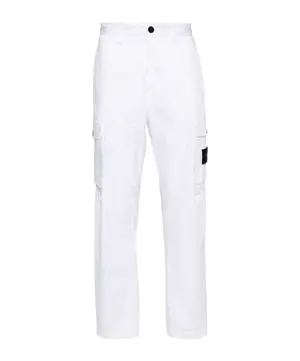 Stone Island Straight-leg Cotton Cargo Trousers