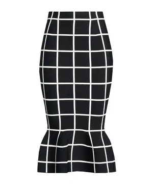 Marni Checked Flared Skirt