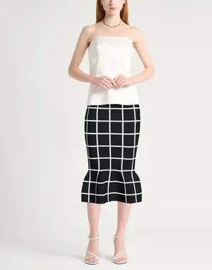 Marni Checked Flared Skirt