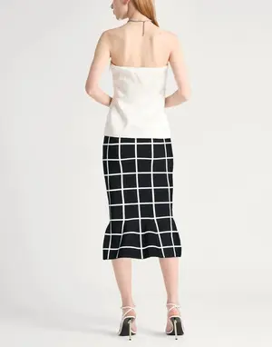 Marni Checked Flared Skirt