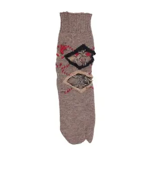 MAISON MARGIELA Long Thin Embroidered Socks