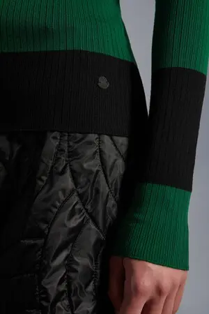 Moncler Wool Long-sleeve Polo Shirt