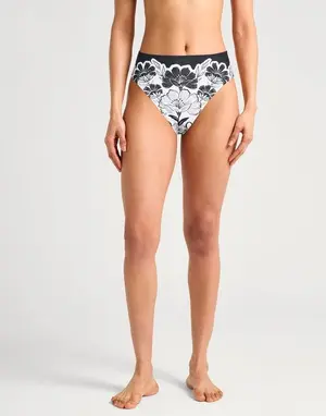 Farm Rio High Waisted Floral Bikini Bottoms