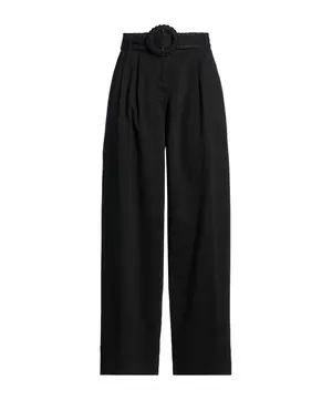 Farm Rio Wide Leg Pleated Pants With Belt