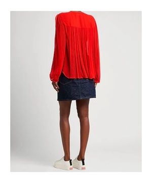 Isabel Marant Étoile Georgette Gathered Top - Red
