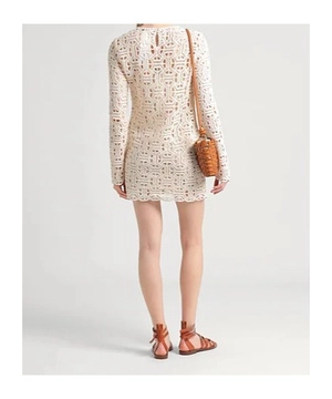MAXCO. Max&co. Lace Dress With Long Sleeves